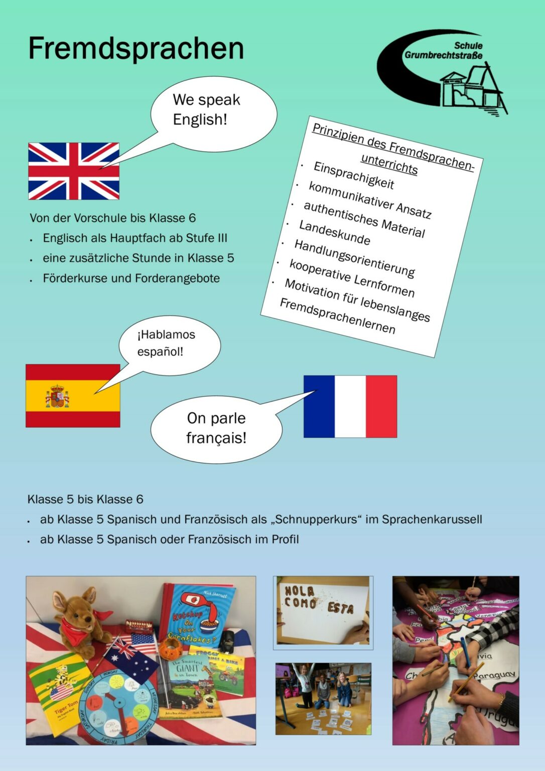 Fremdsprachen | Schule Grumbrechtstraße